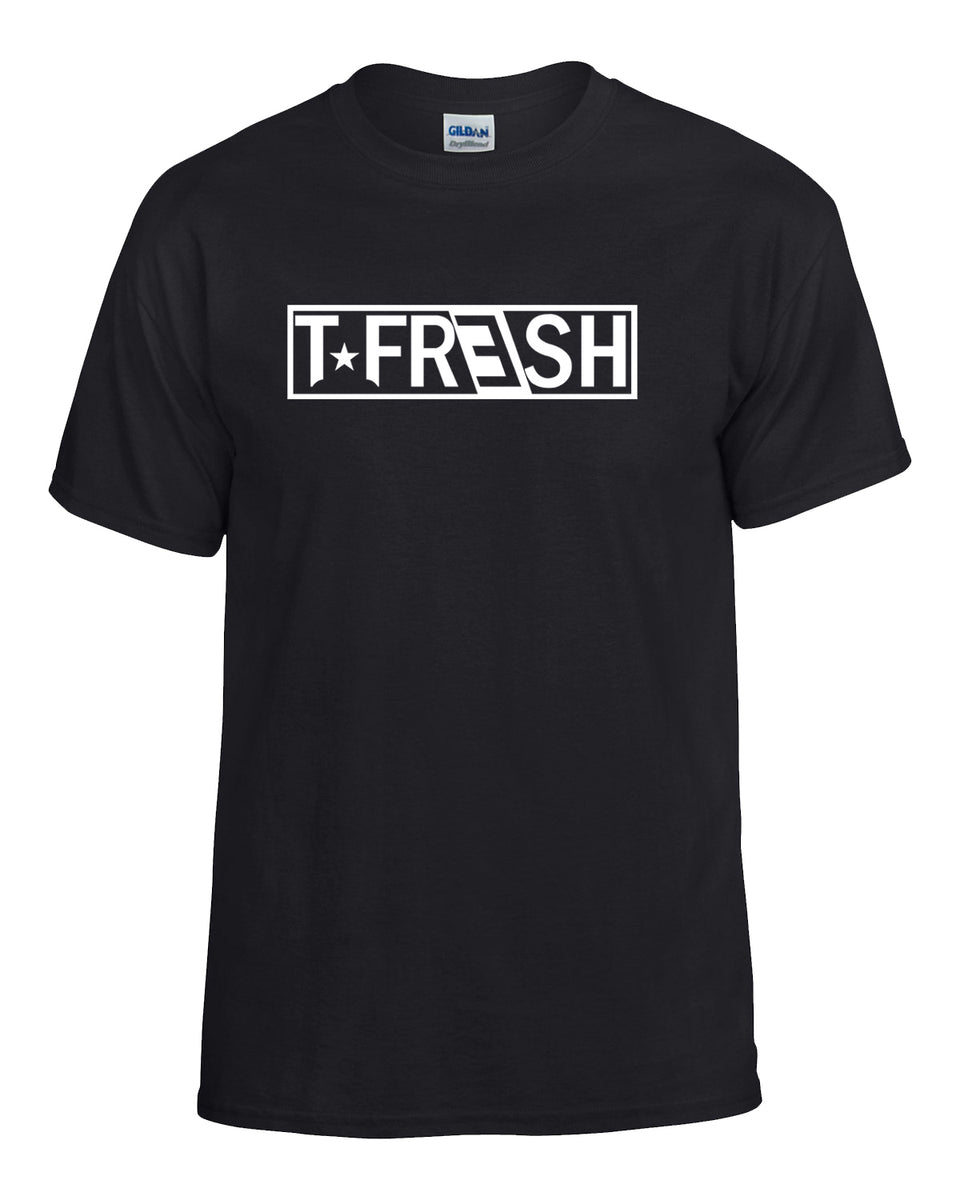 "Original Logo" Tee (Black) w/ all white print – Timmy Fresh Brand Store